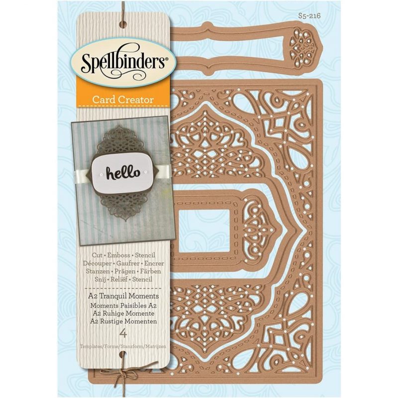 Spellbinder Card Creater Cut, Emboss, Stencil Die – A2 Tranquil Moments ...